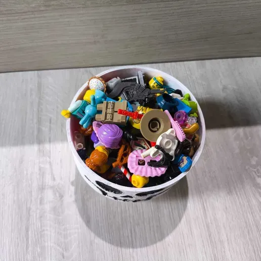 LEGOs Storage Head, White - Skeleton - Free 3D Print Model - MakerWorld