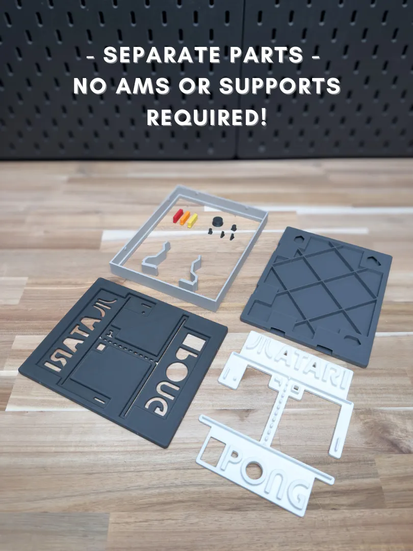 Pong Frame Kit (No Support, No AMS, No Glue) by The Kit Kiln MakerWorld ...