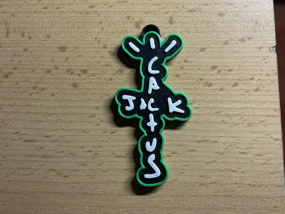 Cactus Jack keychain (travis scott) - Free 3D Print Model - MakerWorld