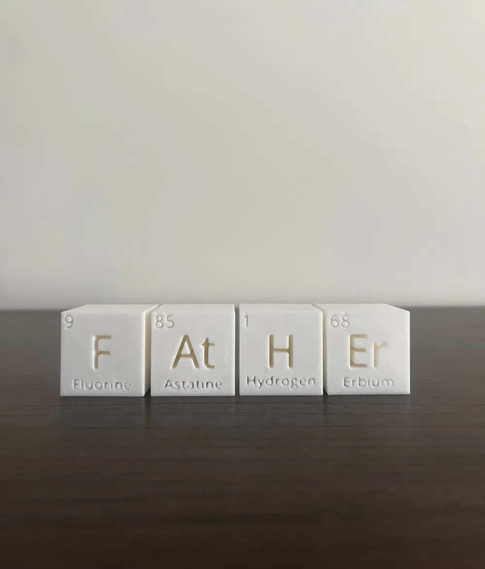 Periodic Table "Father" Print by MaroonFox89 MakerWorld: Download Free ...