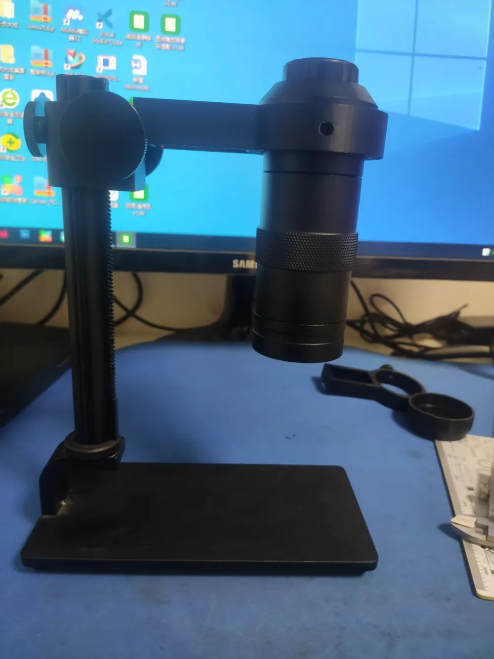 Digital Microscope Lens Holder by Jack MakerWorld: Download Free 3D Models