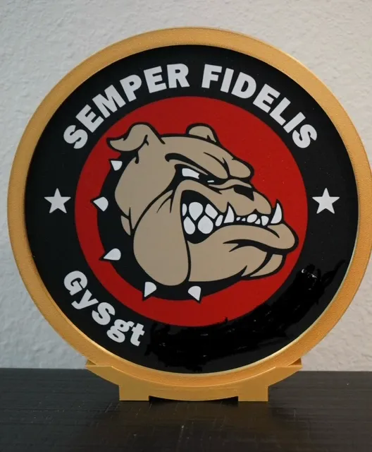 USMC Rank Insignia Coasters E3-E8 - Set of 4 - Free 3D Print Model ...