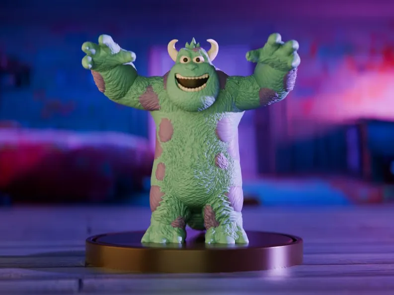 Monsters Inc. Sulley Figurine - Pixar Fan Art by GeekSculpt3D ...