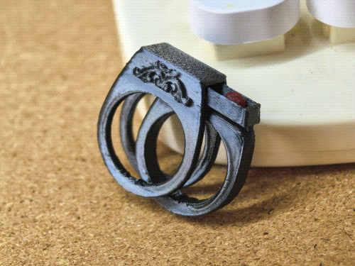 Retro Grid Ring (5g filament, 25 minutes) by user_4172702670 MakerWorld ...