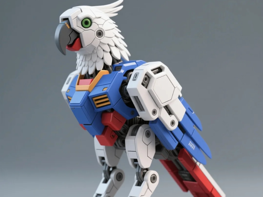 Cyberpunk Style Mechanical Parrot by 小马 MakerWorld: Download Free 3D Models