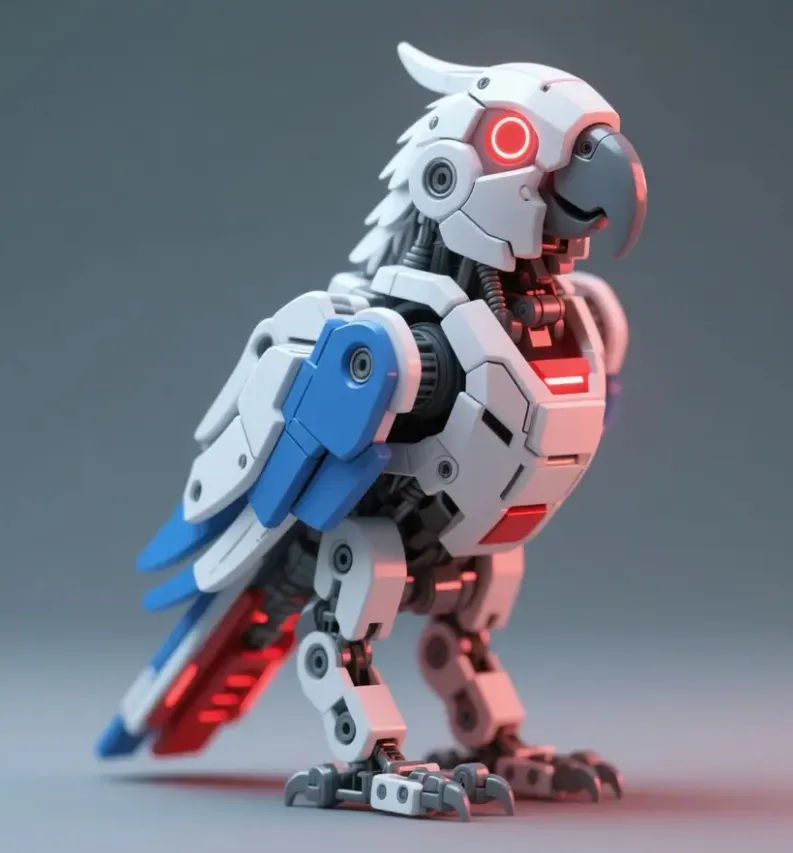 Cyberpunk Style - Mechanical Parrot 2 by 小马 MakerWorld: Download Free ...