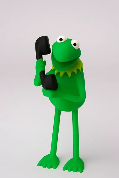Kermit the Frog on the Line Meme Figurine by GeekSculpt3D MakerWorld: Download Free 3D Models