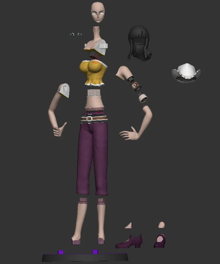 Thanks 10K!!! Nico Robin Fanart - Free 3D Print Model - MakerWorld
