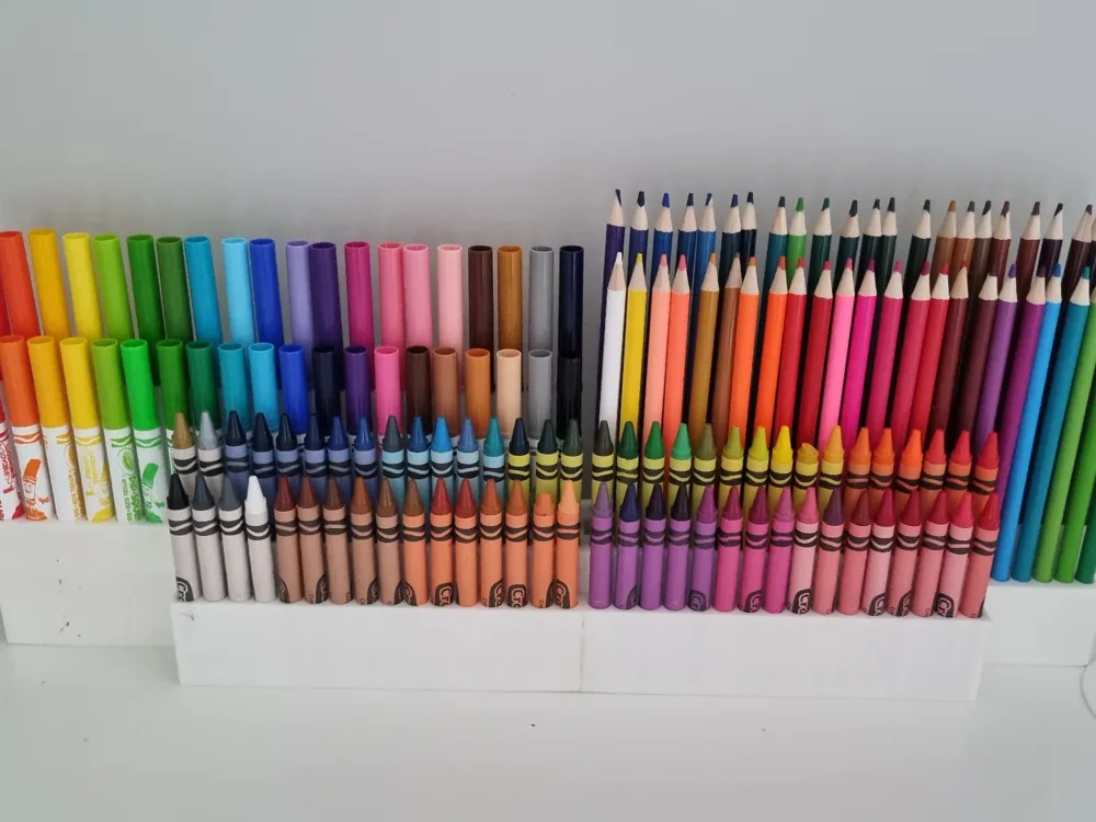 Crayola Pencil Crayon Marker Stand by DeeTree85 MakerWorld: Download ...