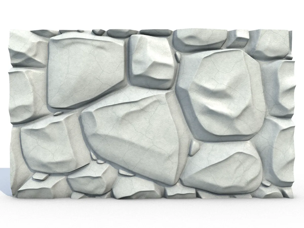 Stone Wall 215 - Free 3D Print Model - MakerWorld