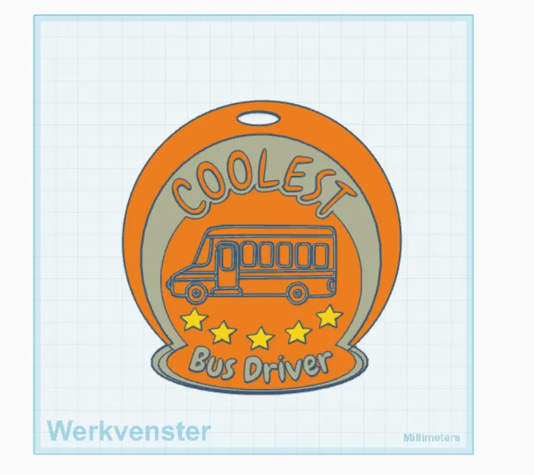 Coolest Bus Driver Sign - Free 3D Print Model - MakerWorld