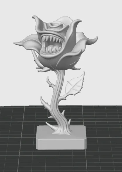 Spine Rose with Teeth by PrintVision MakerWorld: Download Free 3D Models