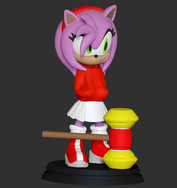 AMY ROSE by hulksmash1990 MakerWorld: Download Free 3D Models