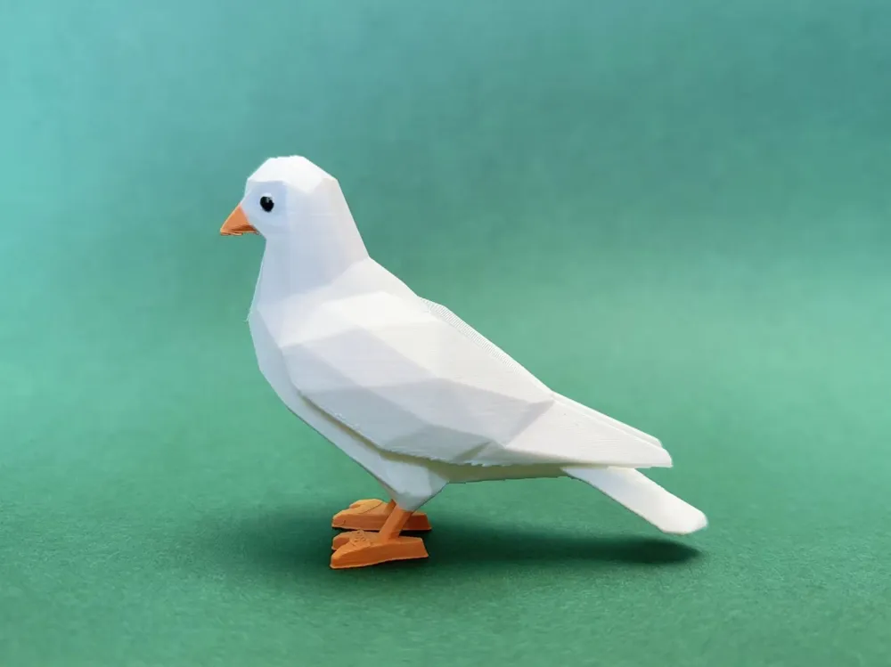 Low-poly White Dove Model by MoonMyth MakerWorld: Download Free 3D Models