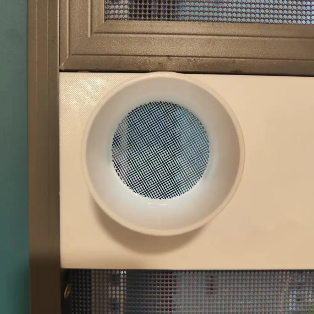 Window Vent Damper Air Conditioner Damper Exhaust Adapter with Filter ...