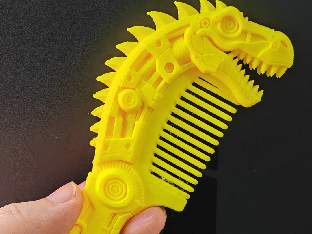 Mechanical dinosaur comb, relief dinosaur comb by 哇哦传送门 MakerWorld ...
