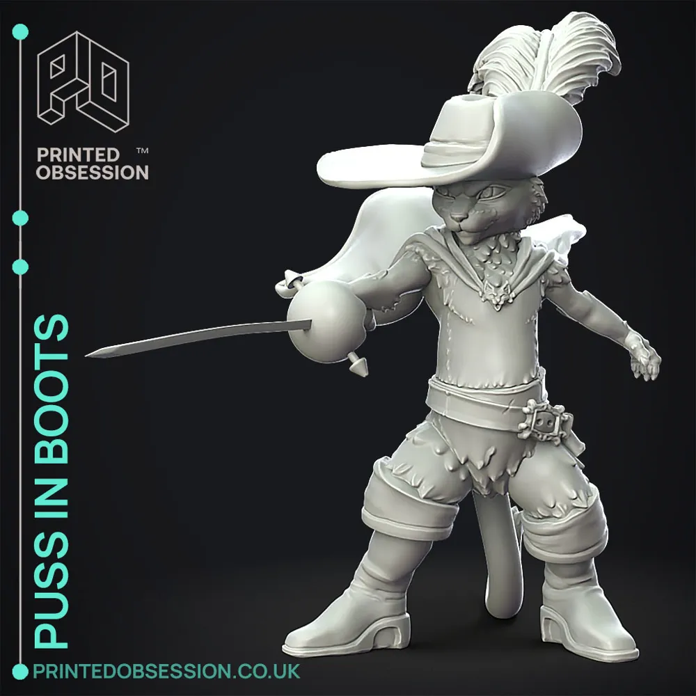 Puss in Boots – Shrek – Fan Art by Printed Obsession MakerWorld: Download Free 3D Models