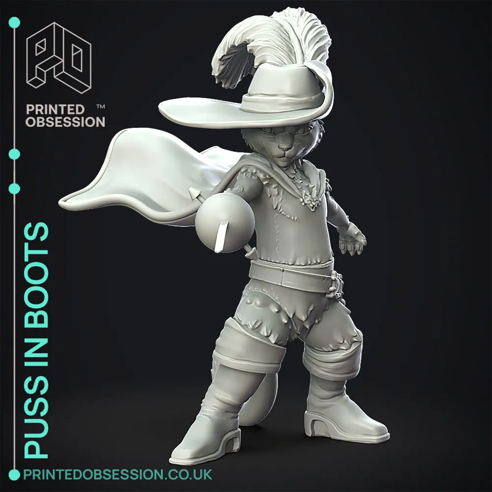 Puss in Boots – Shrek – Fan Art by Printed Obsession MakerWorld: Download Free 3D Models