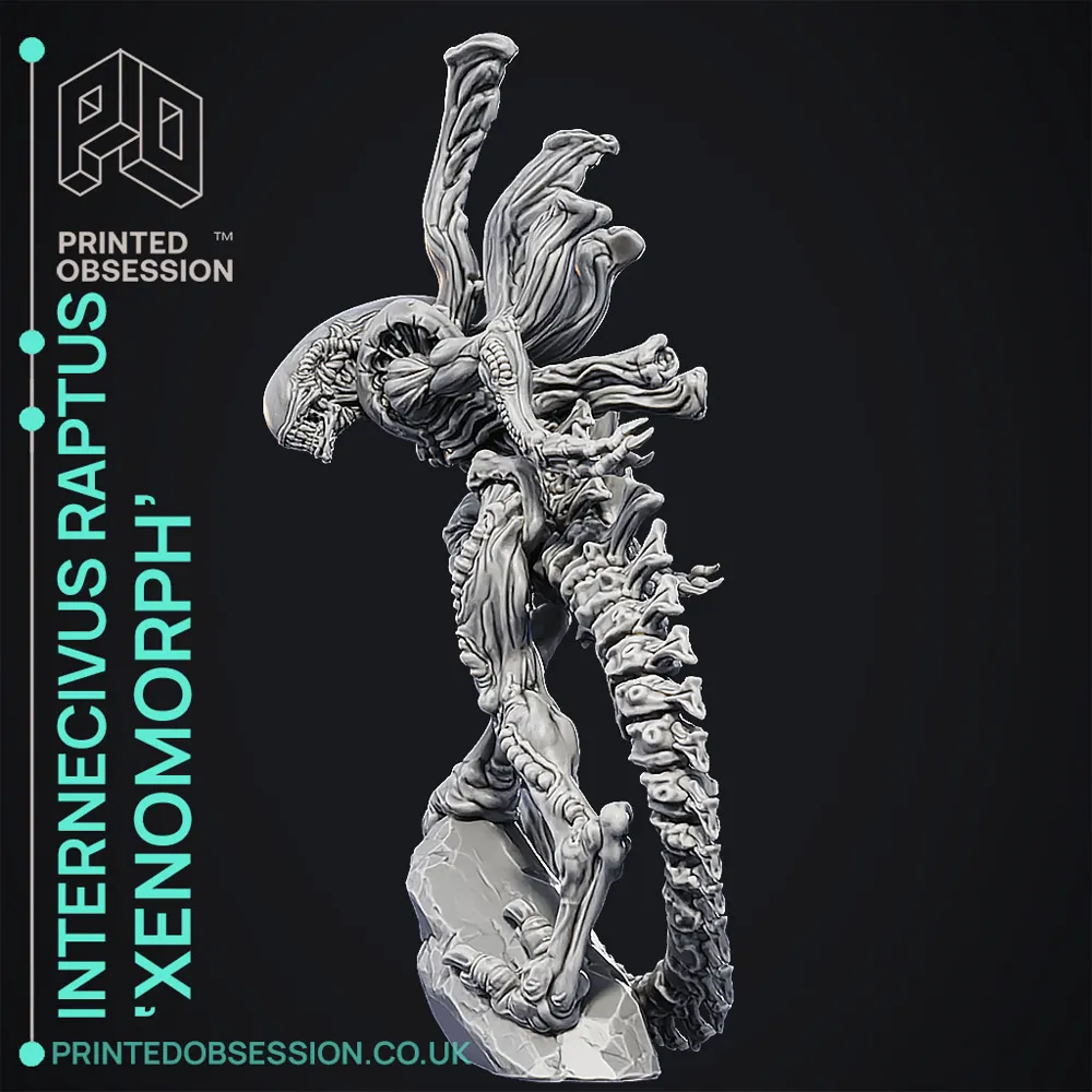 Alien Xenomorfo - Fan Art por Printed Obsession MakerWorld: Descarga Modelos 3D Gratuitos