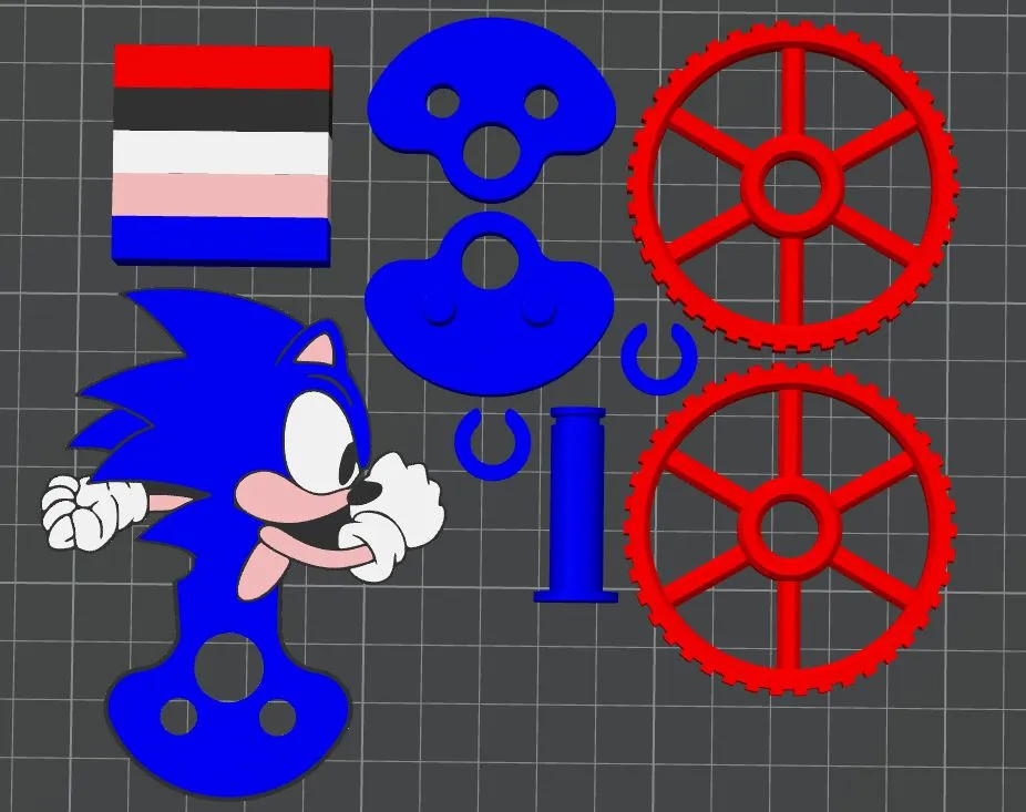 sonic hedgehog self balancing toy - Free 3D Print Model - MakerWorld
