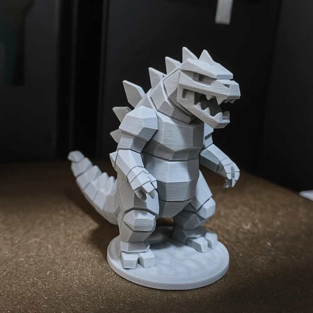 Godzilla Statue (Mecha style) by Swotar MakerWorld: Download Free 3D Models