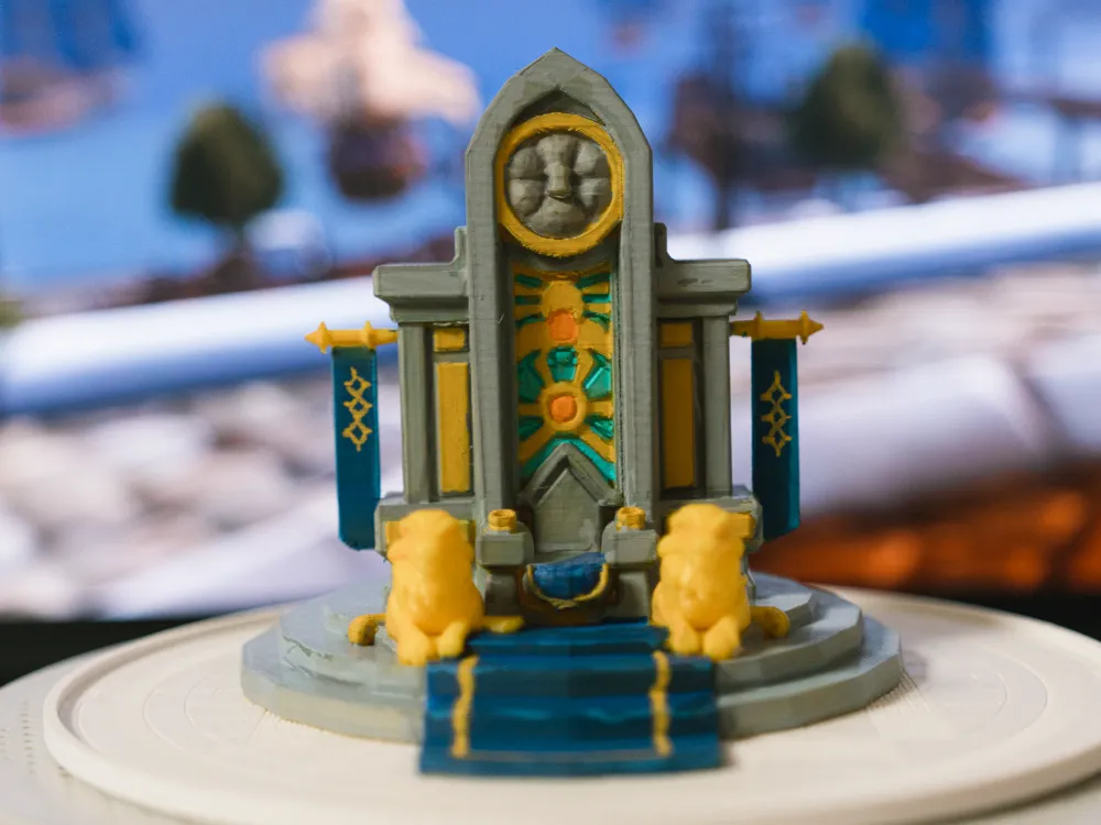 Stormwind Throne Phone Stand - Free 3D Print Model - MakerWorld