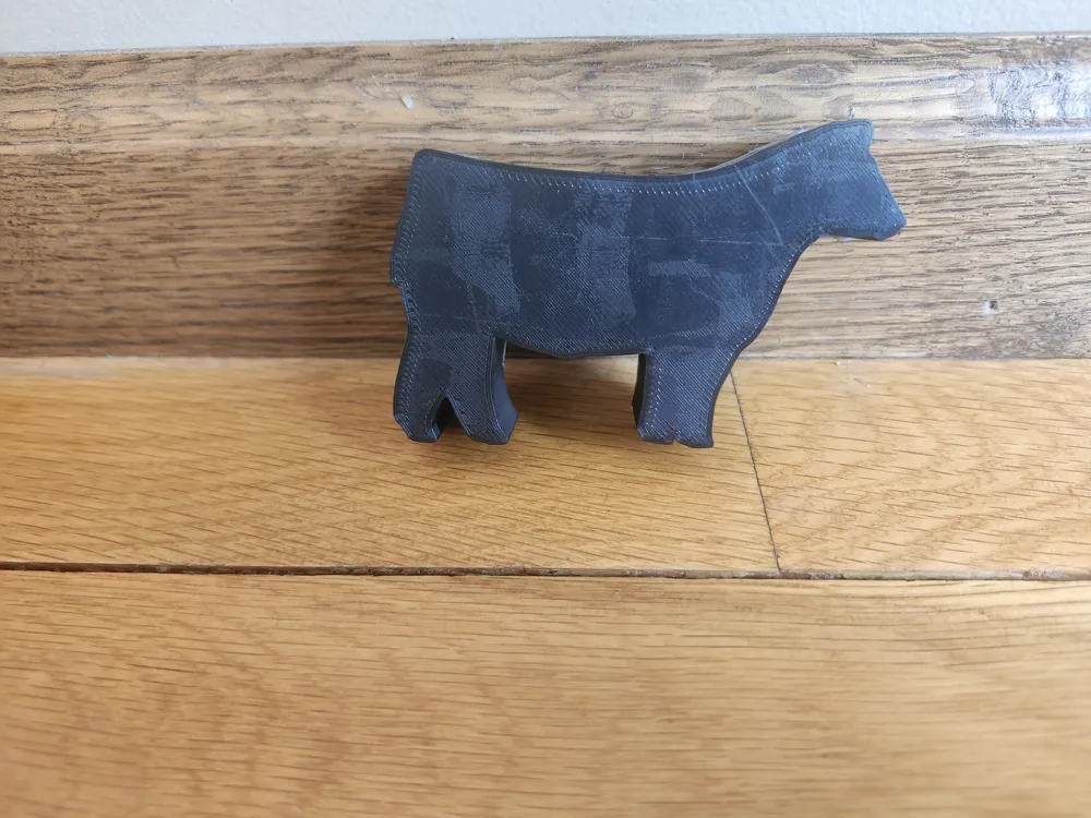Show Heifer silhouette by country prints MakerWorld: Download Free 3D ...