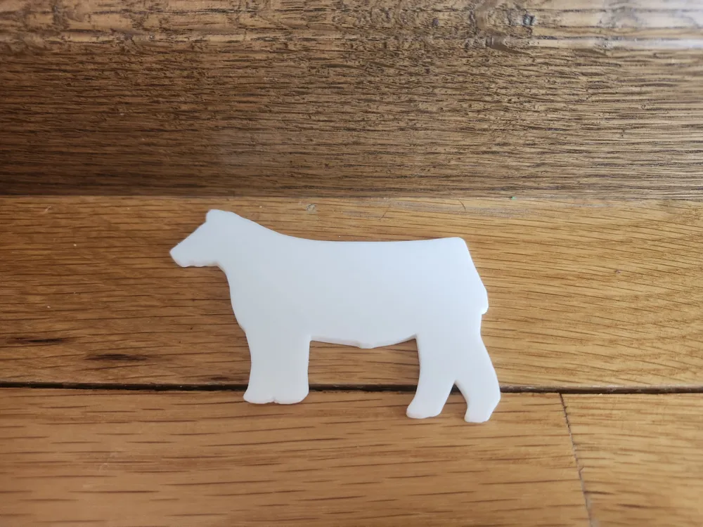Show Heifer silhouette by country prints MakerWorld: Download Free 3D ...