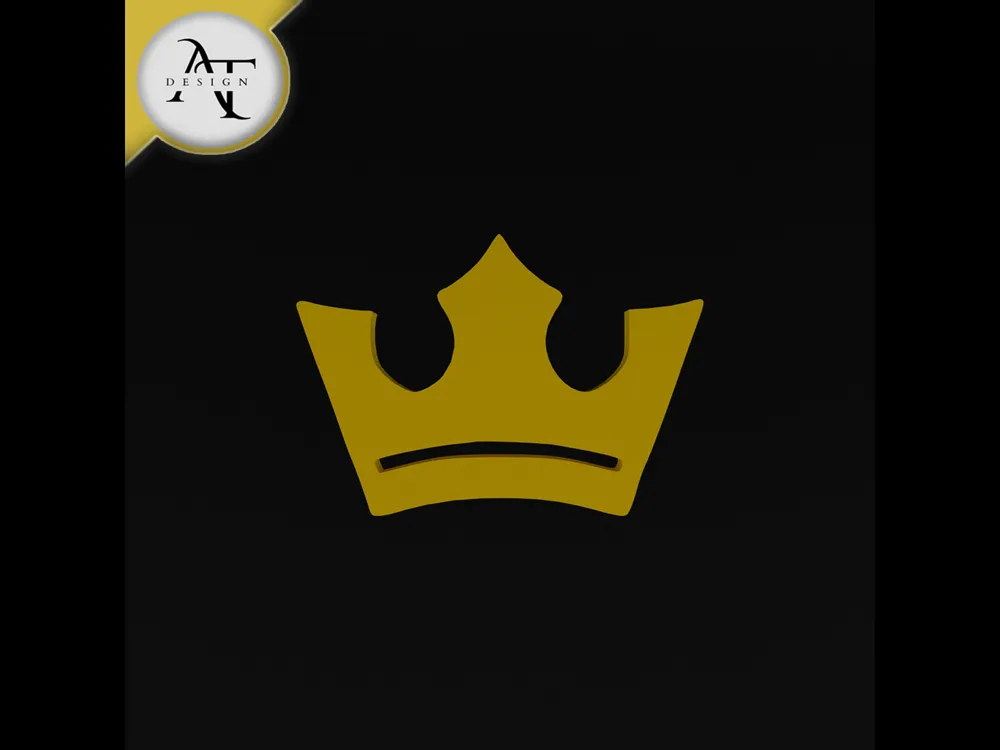 Crown - 2D Art - Free 3D Print Model - MakerWorld