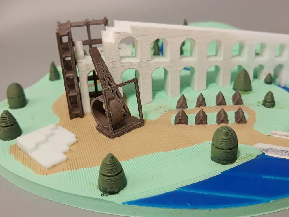 Aqueduct Construction Diorama by Ignote MakerWorld: Download Free 3D Models