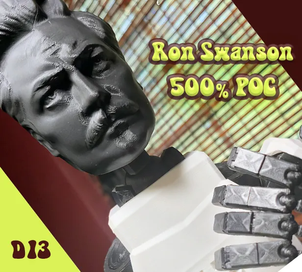 D13 Ron Swanson Remixed by Bam Buzled MakerWorld: Download Free 3D Models