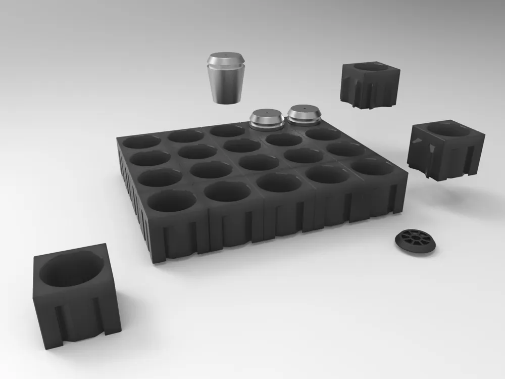 Modular ER40 Collet Rack / Tray / Stand by TechTom MakerWorld: Download ...