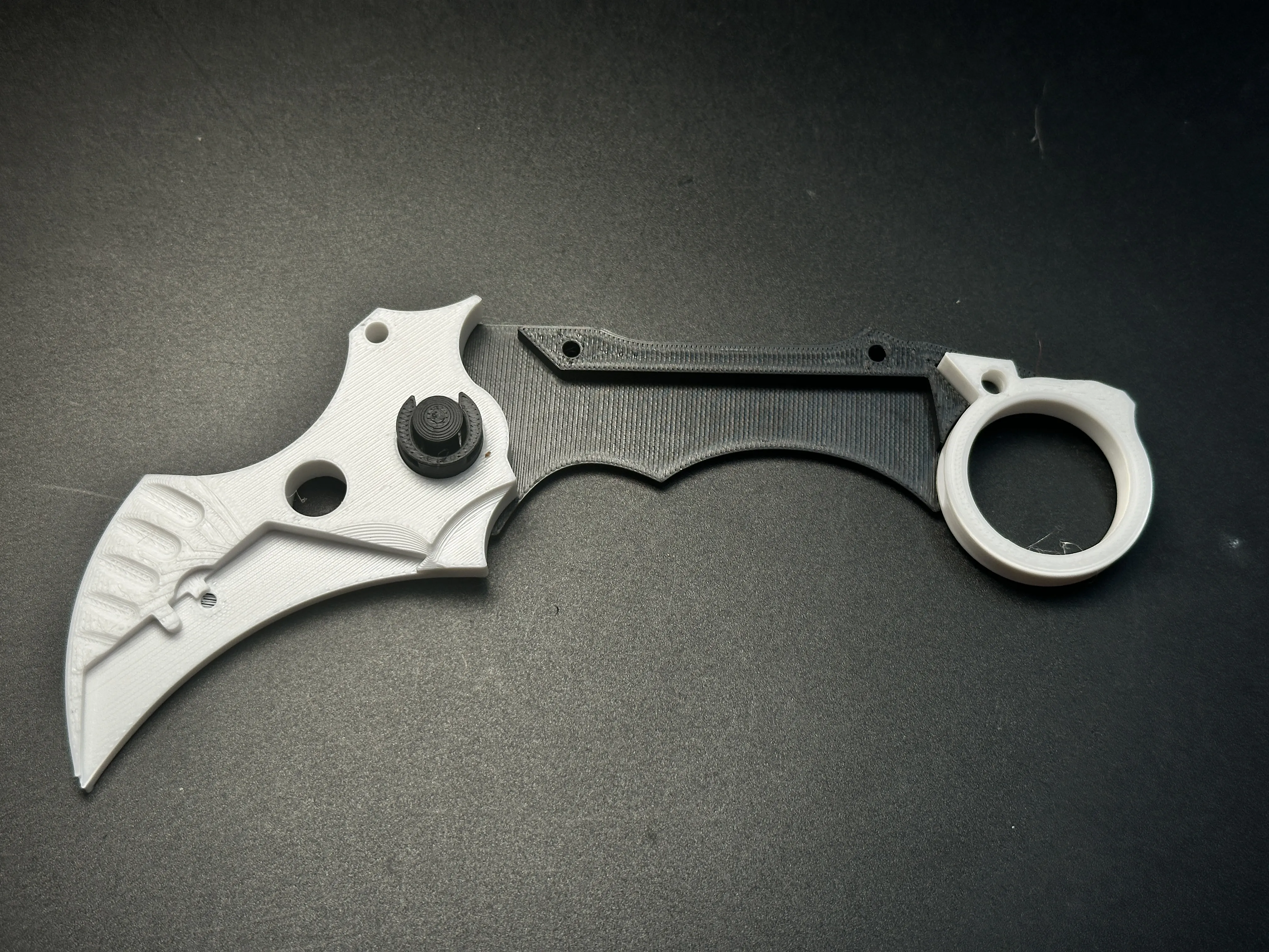 Pivot-Button Folding Utility Knife ,Karambit - Free 3D Print Model ...
