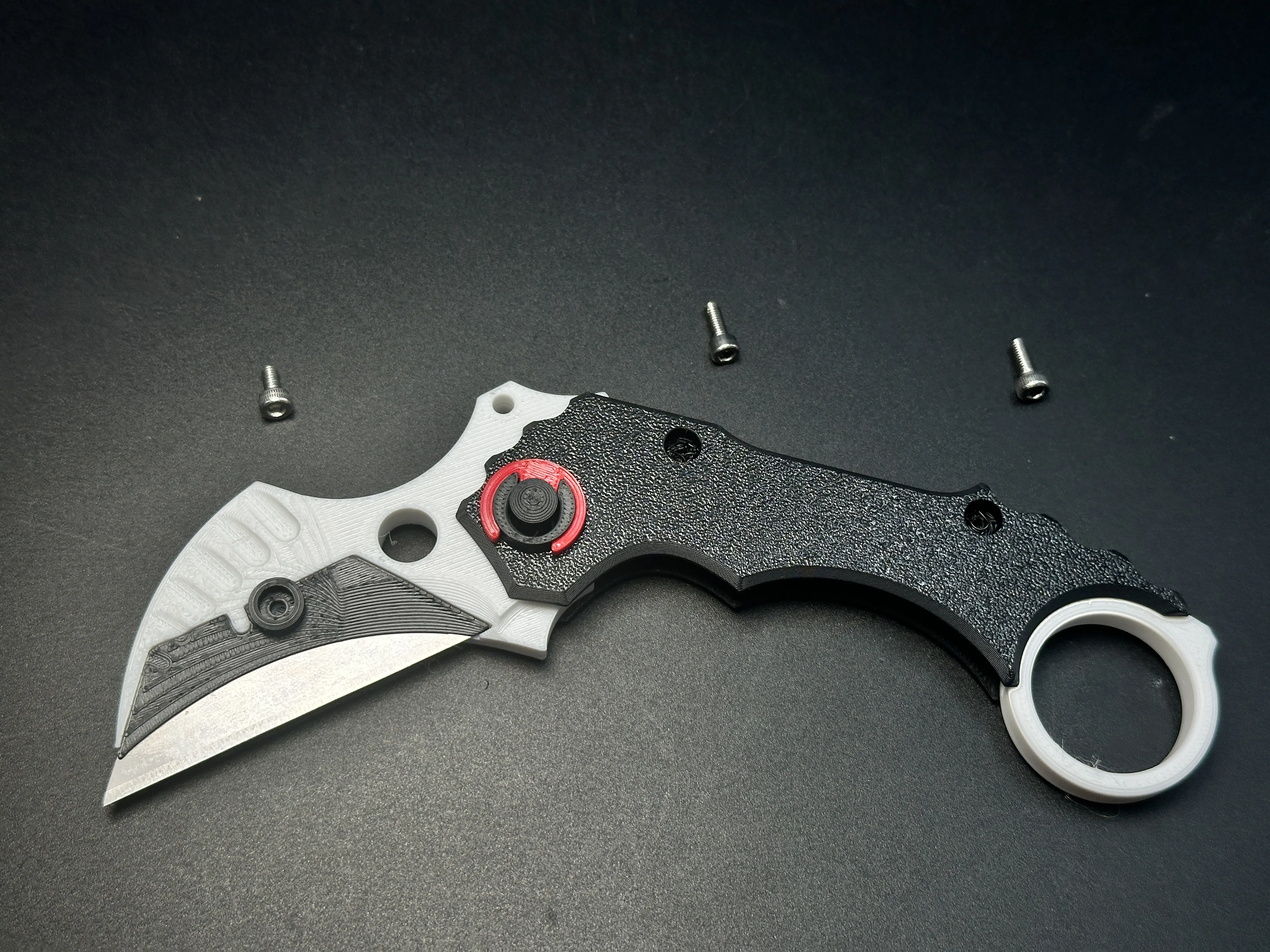 Pivot-Button Folding Utility Knife ,Karambit - Free 3D Print Model ...