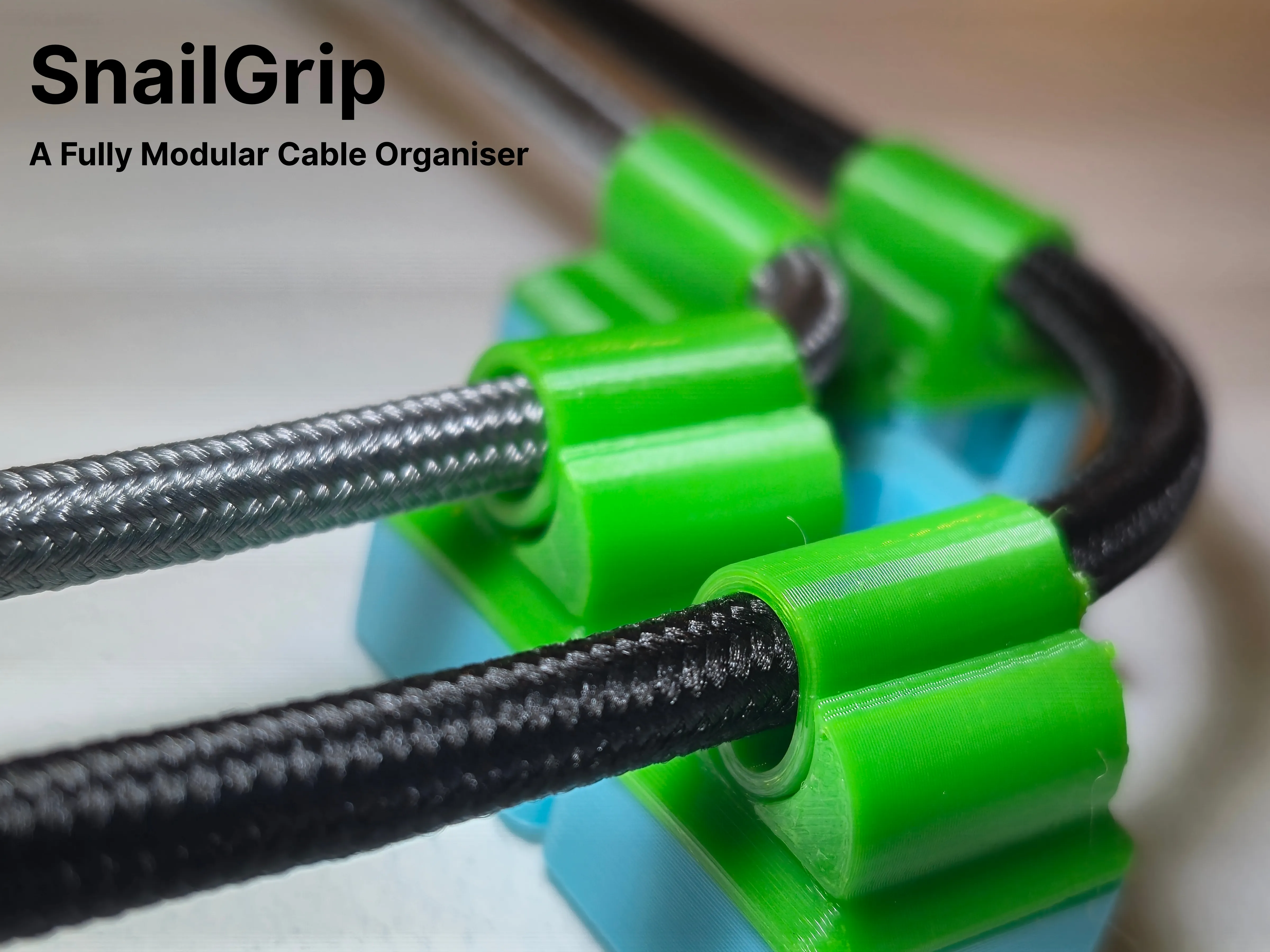 SnailGrip Modular Cable Management by Koru 3D MakerWorld: Download Free ...