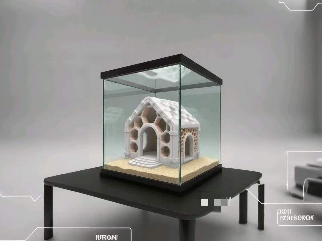 Openwork castle landscape house, small fish shelter, can provide shelter for small animals by ...