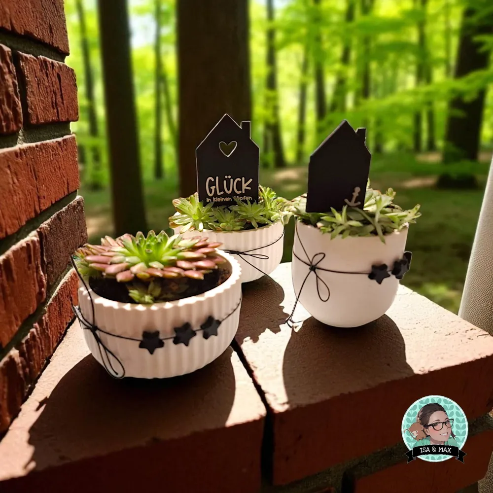 Little House Flower Stecker - Free 3D Print Model - MakerWorld