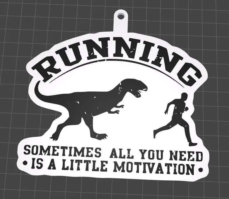 2D wall art and keychain for runner lovers by Ocilirca MakerWorld: Download Free 3D Models