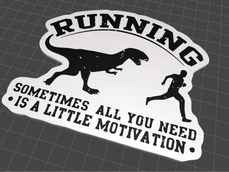 2D wall art and keychain for runner lovers by Ocilirca MakerWorld: Download Free 3D Models