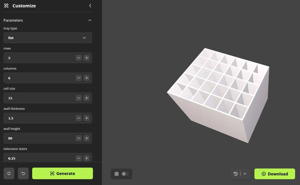 My Tray - Modular Tray Generator - Flat / Stairs by 💡 DJX 💡 MakerWorld ...