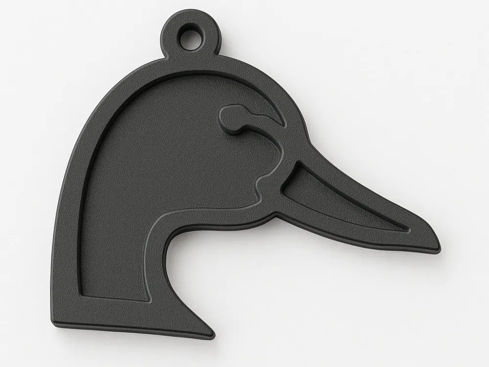 Duck Head Keychain Design for Hunting Enthusiasts - Free 3D Print Model ...