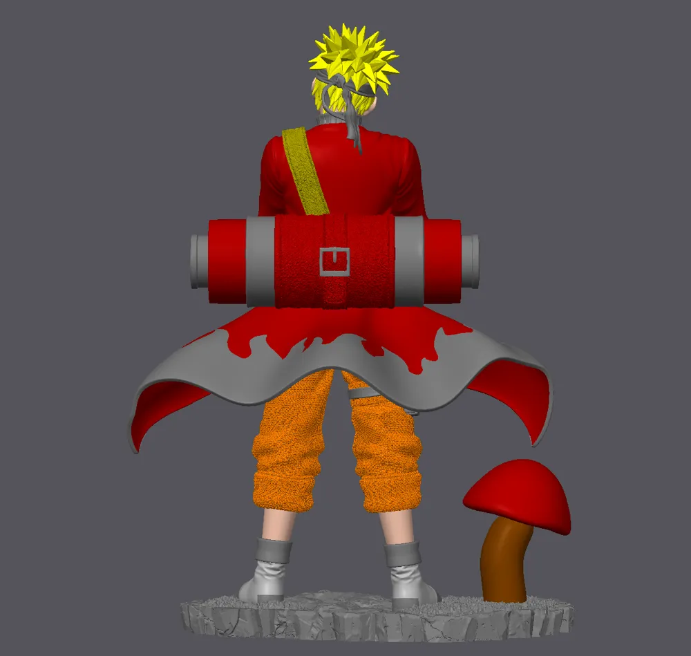 Naruto Uzumaki Sage Mode Modular Display Model - Free 3D Print Model ...
