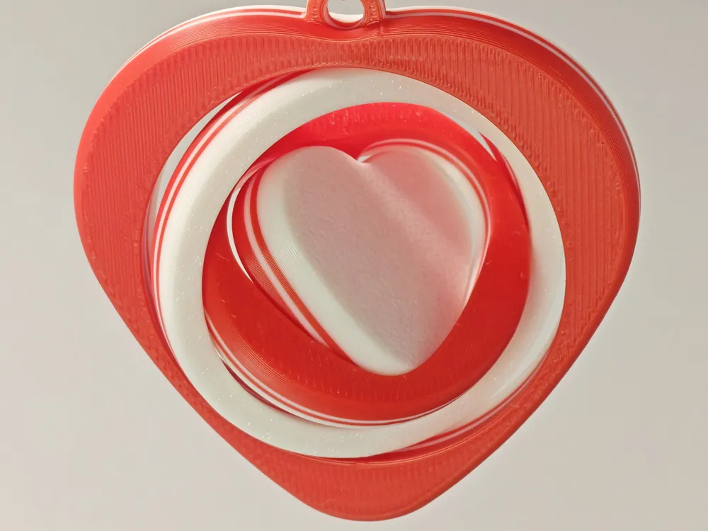 Heart-Shaped Rotating Top Quick Print Fidget Spinner TC3-Heart by ZQ ...