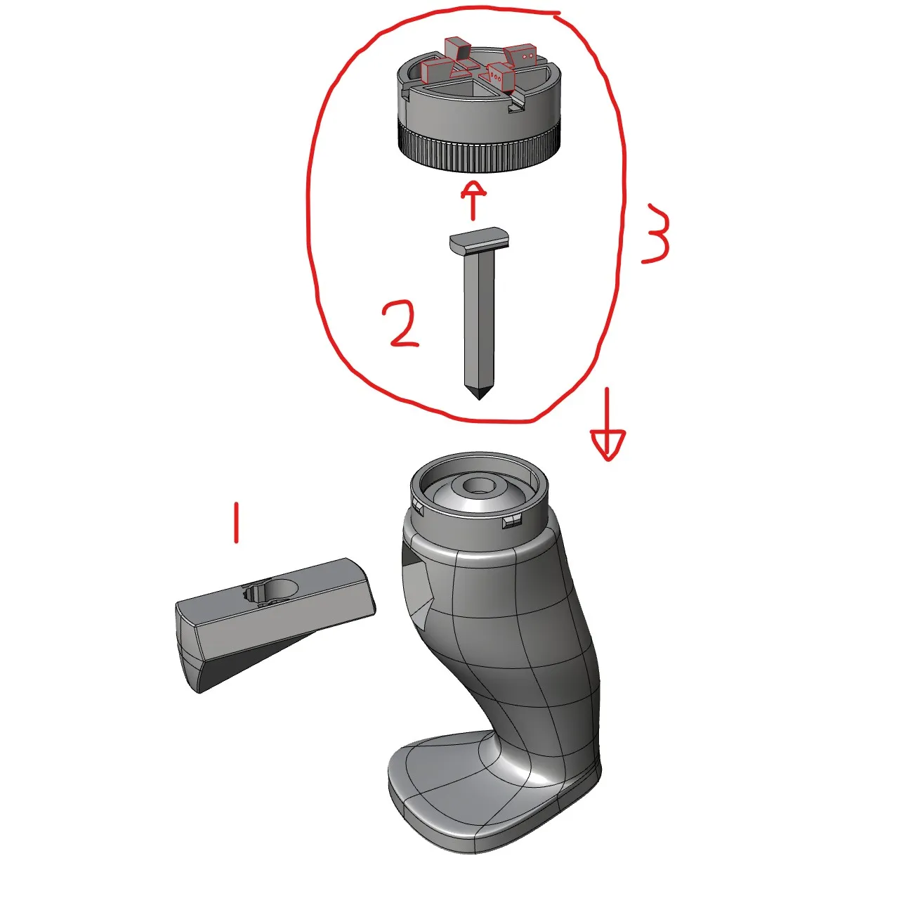 Ergonomic Paint Handle V2 - Free 3D Print Model - MakerWorld