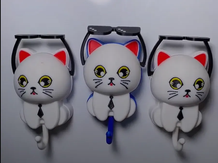 Cat Key holder with movable glasses by Mario MakerWorld: Download Free ...