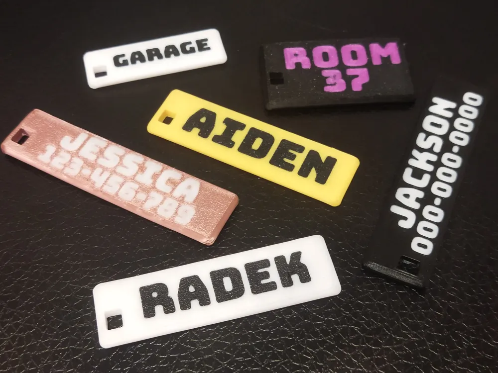 Custom Keychain Generator – 1 or 2 Lines of Text by Radek MakerWorld ...