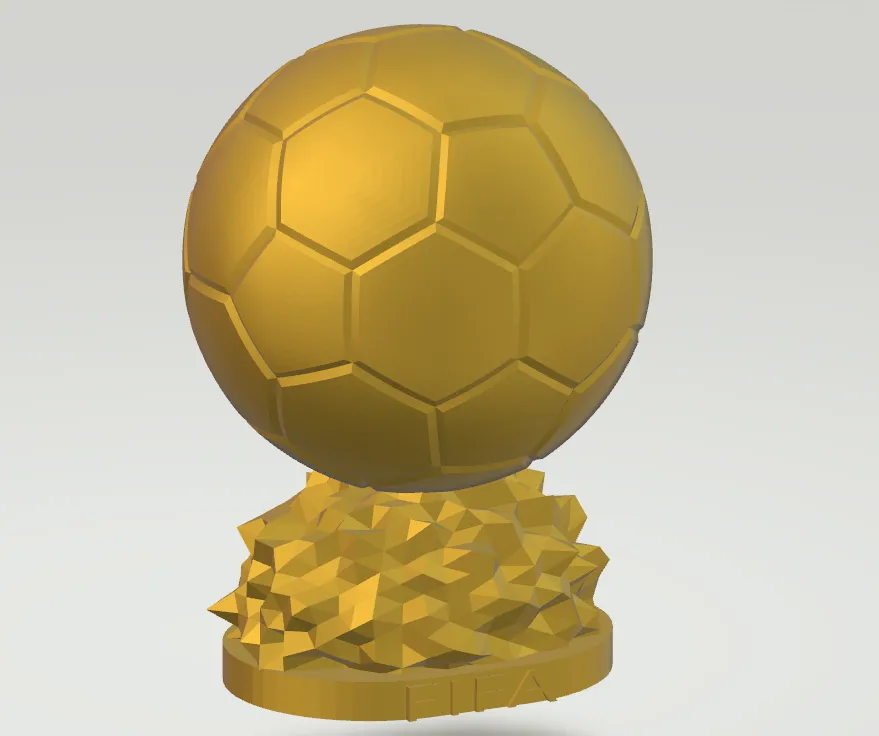 Golden Ball - Smoothed ball - Free 3D Print Model - MakerWorld