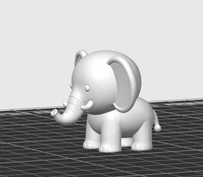 Knitted Cute Little Elephant - Free 3D Print Model - MakerWorld