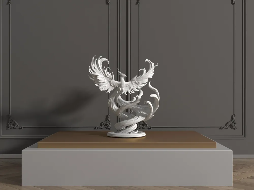 凤凰涅槃摆件 来自 天天向上 MakerWorld：免费下载 3D 模型