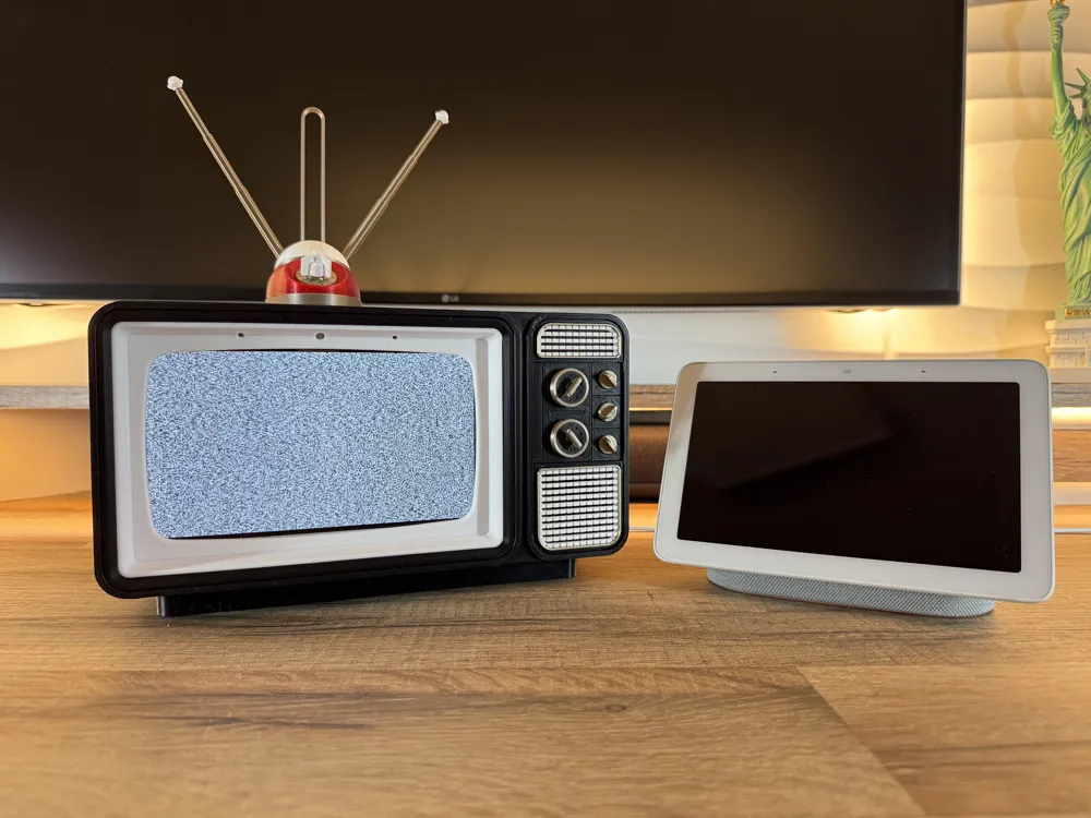 Google nest hub gen 2 vintage TV case by Axios MakerWorld: Download ...